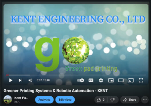 Greener pad printers, screen printers, lasers, and automation | KENT